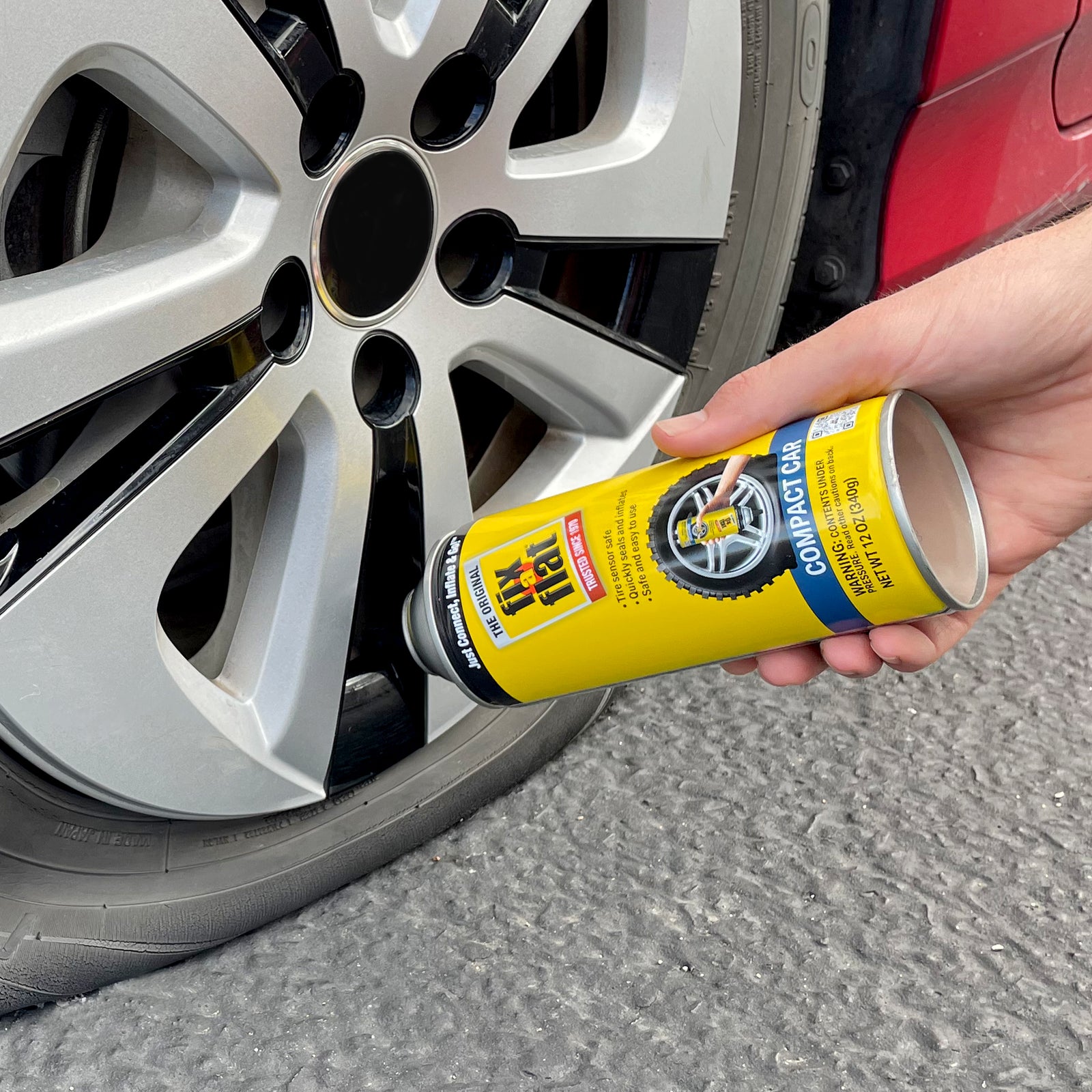 Fix-a-Flat 12 oz. for Compact Tires | Emergency Flat Tire Repair