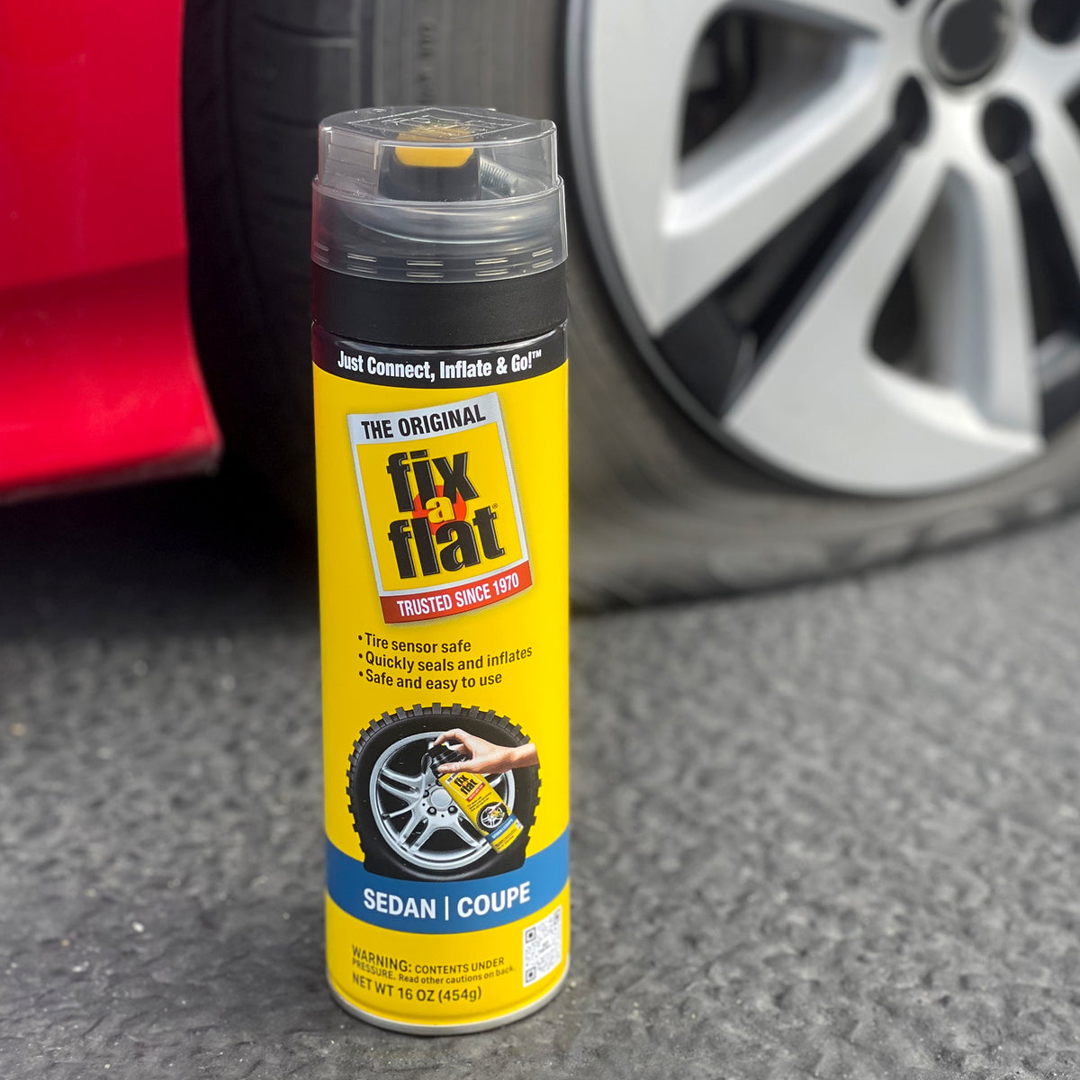 Fix-a-Flat 16 oz. for Standard Tires | Emergency Flat Tire Repair